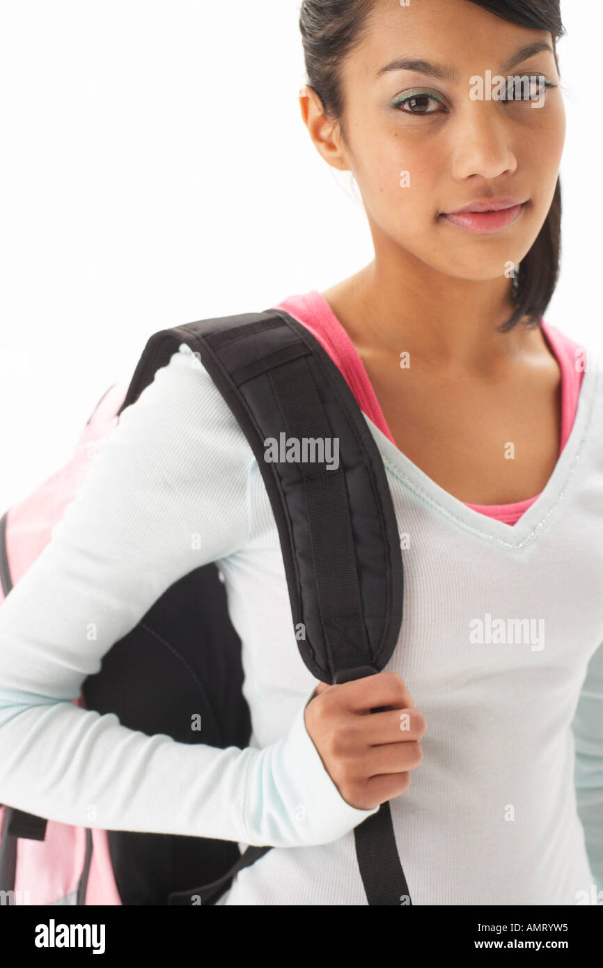 Girl Wearing Back Pack High Resolution Stock Photography and Images - Alamy