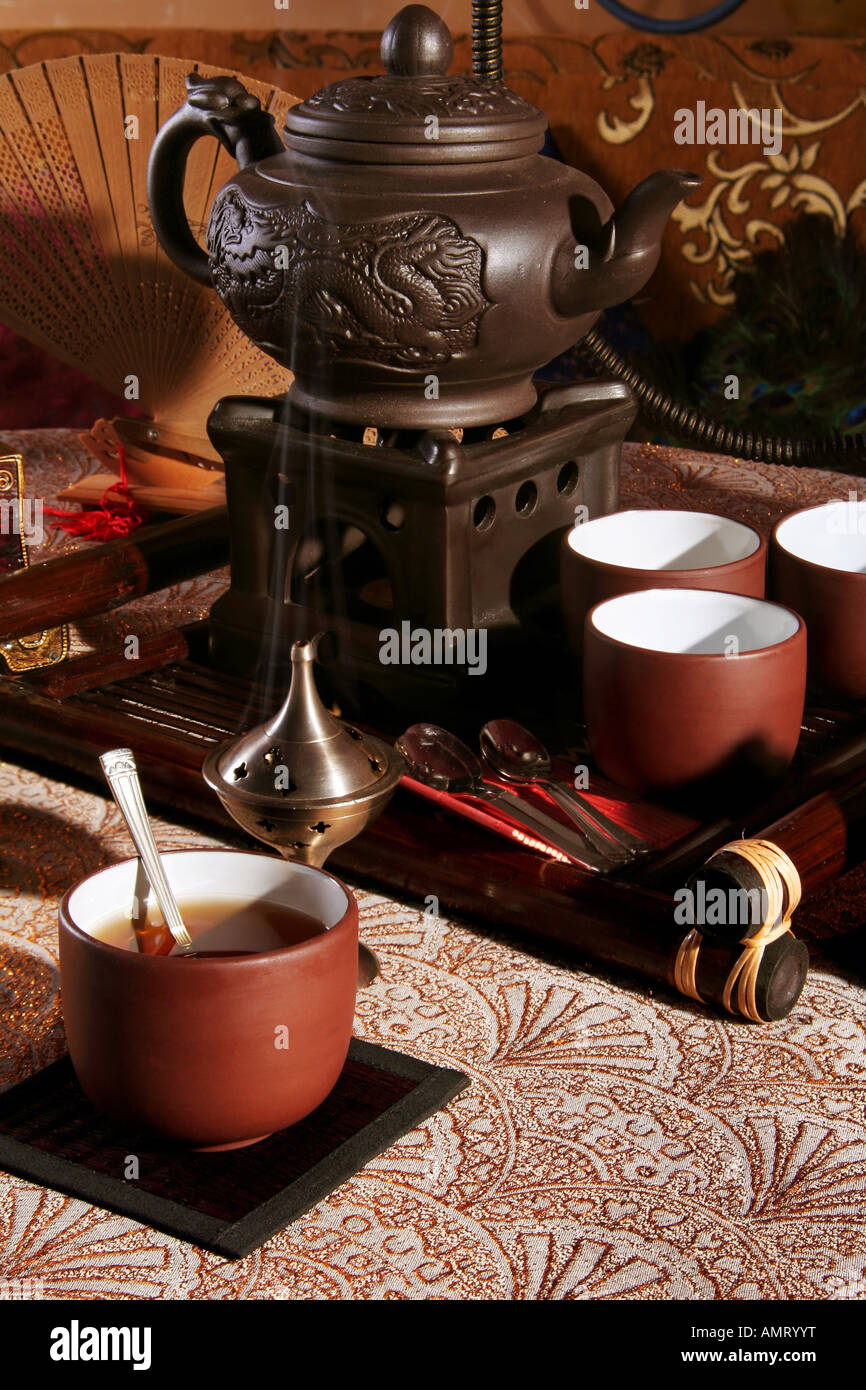 Tea ceremony in asia style Stock Photo - Alamy