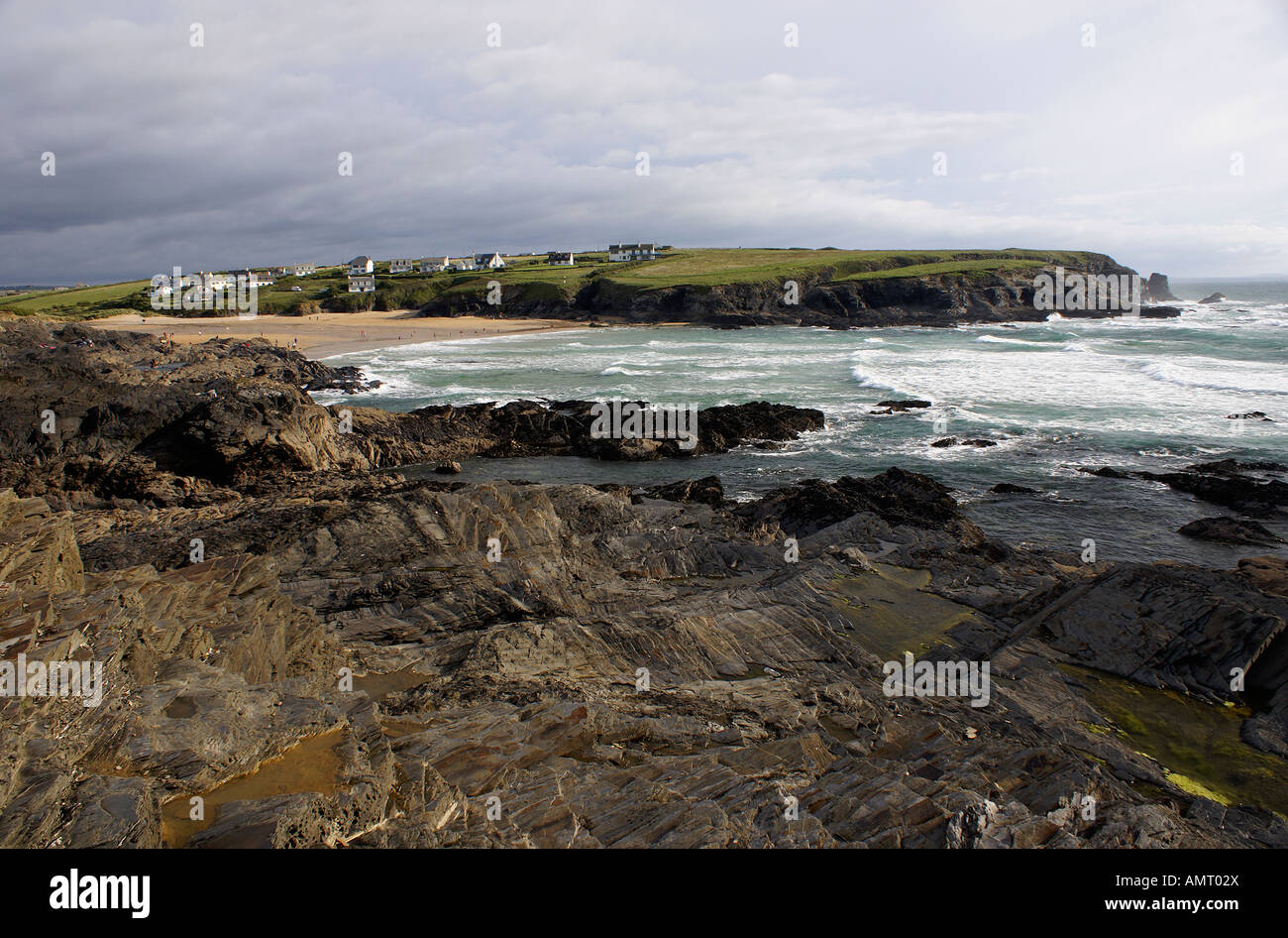Treyarnon bay in cornwall hi-res stock photography and images - Alamy