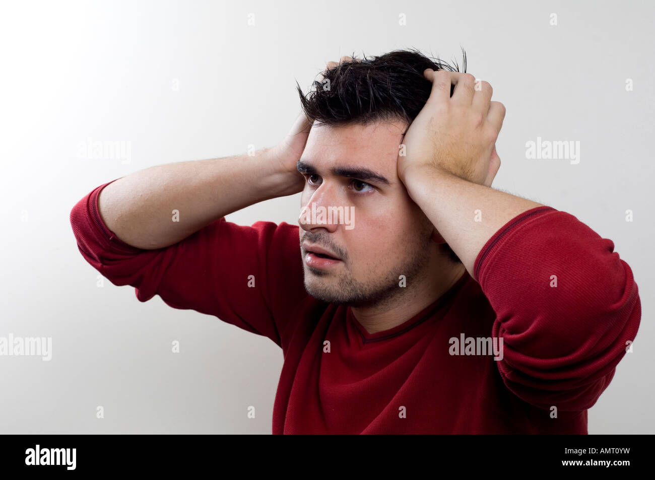 Man in crisis Stock Photo - Alamy