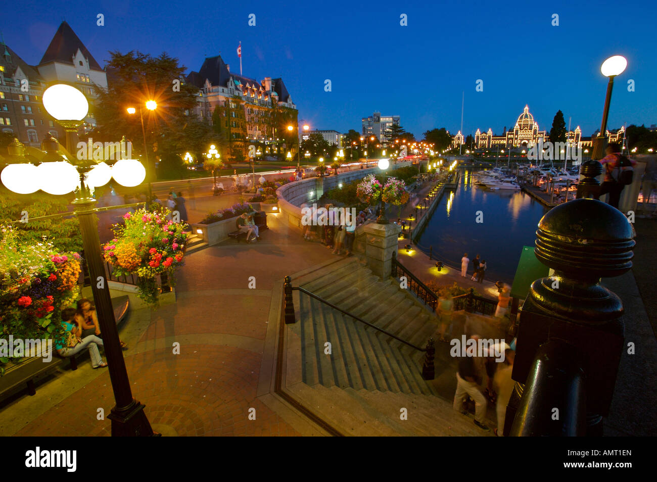 Victoria, British Columbia, Canada, Background is the Victoria ...