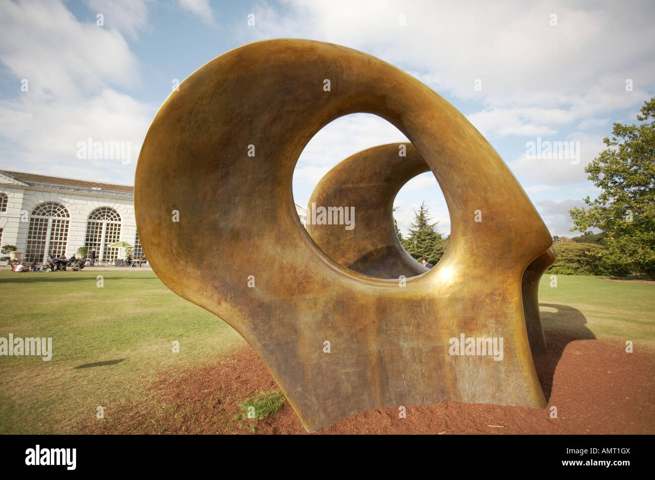 Henry Moore sculpture Double Oval 1966 Stock Photo - Alamy