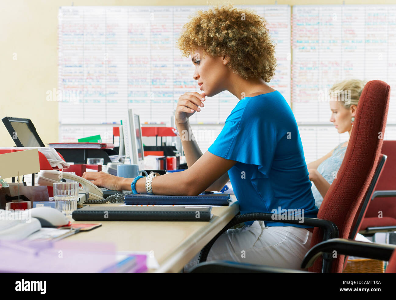 Curled desk work hi-res stock photography and images - Alamy