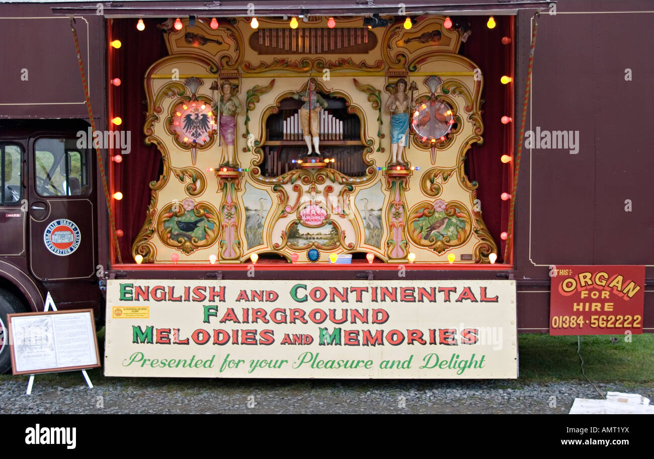 An old traditional fairground organ, Herefordshire, UK Stock Photo - Alamy