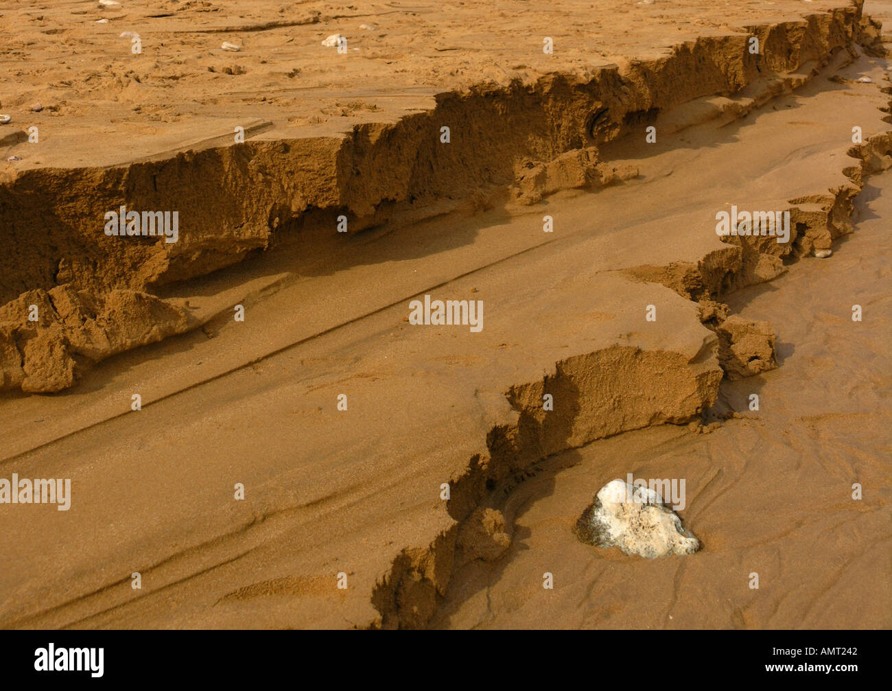 Ridges in sand on a beach Stock Photo - Alamy