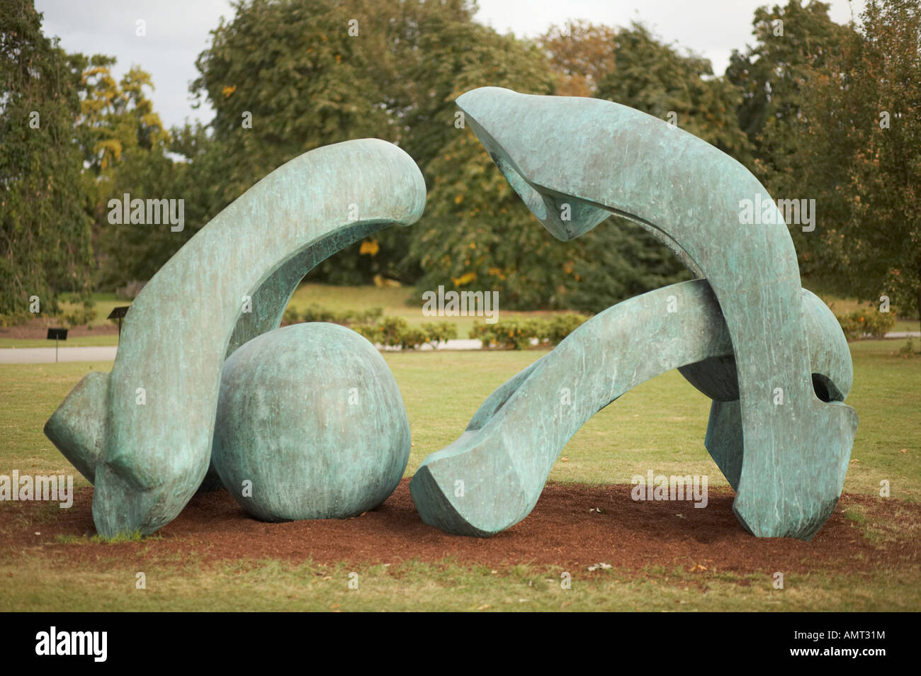 Henry Moore sculpture Hill Arches 1973 Stock Photo - Alamy
