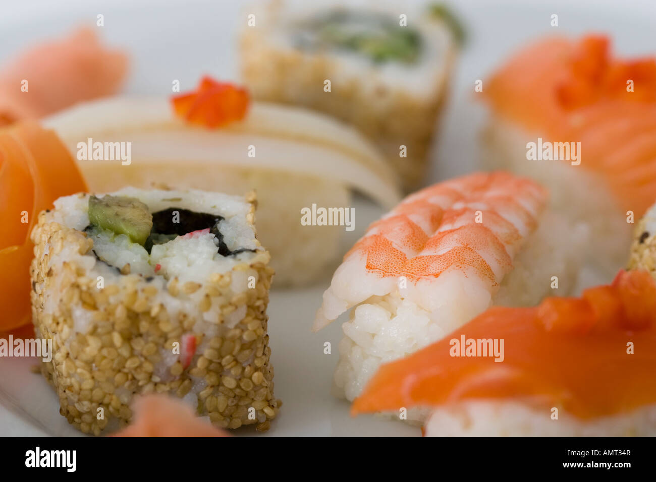 Selection of sushi Stock Photo - Alamy