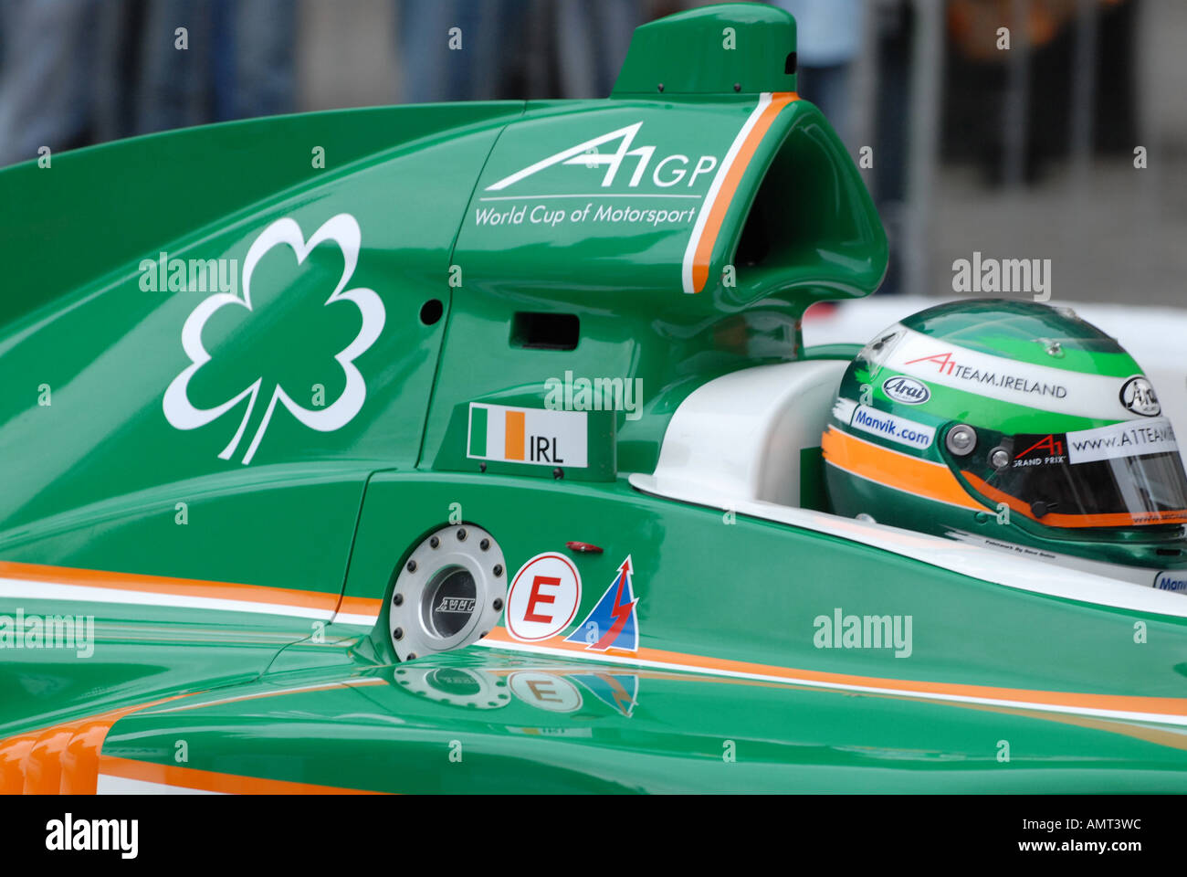 team ireland GB a1 GP Grand prix car manchester sky tv festival Stock ...