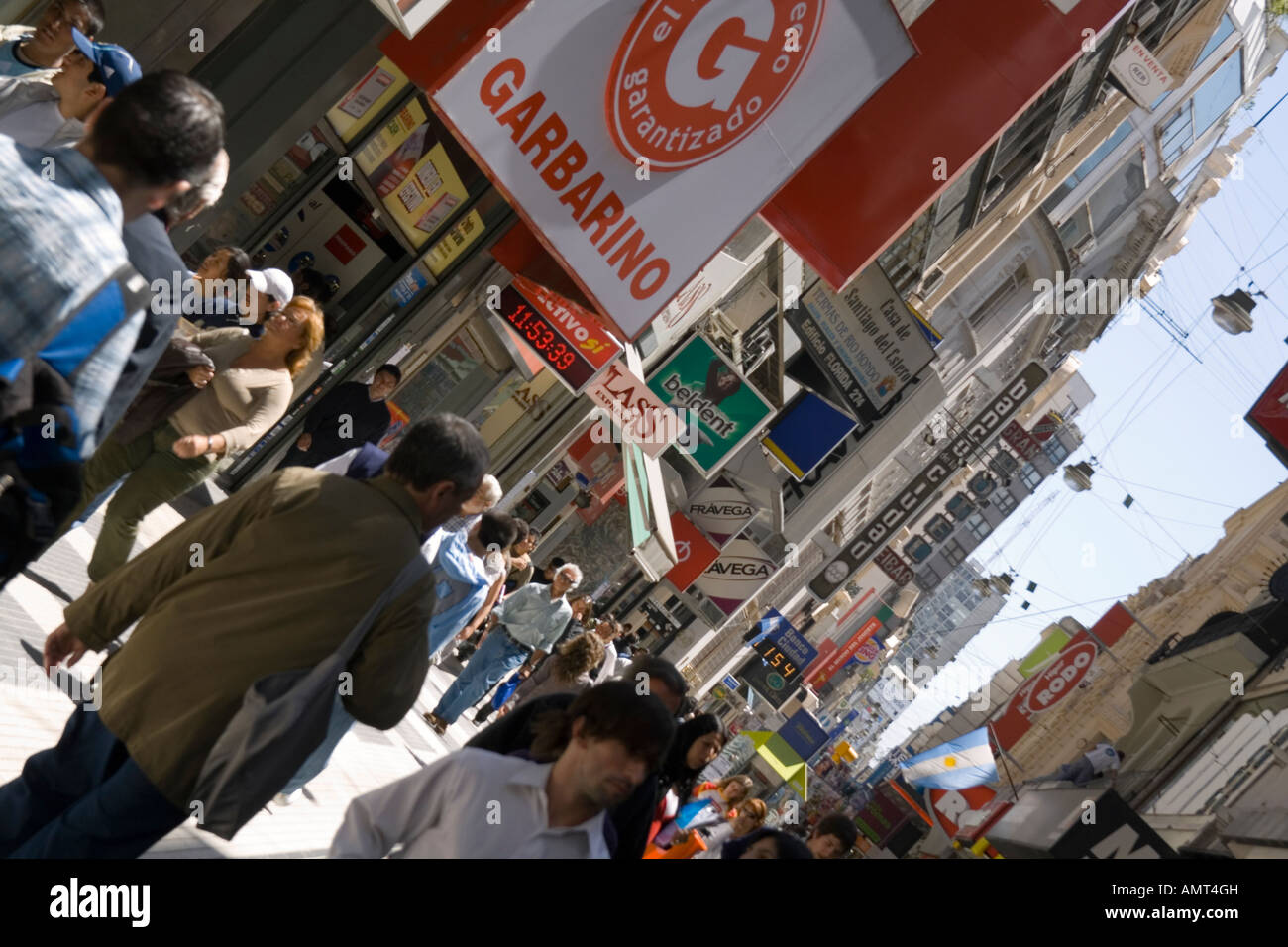 People shopping in Florida Street Buenos Aires Argentina s capital city ...