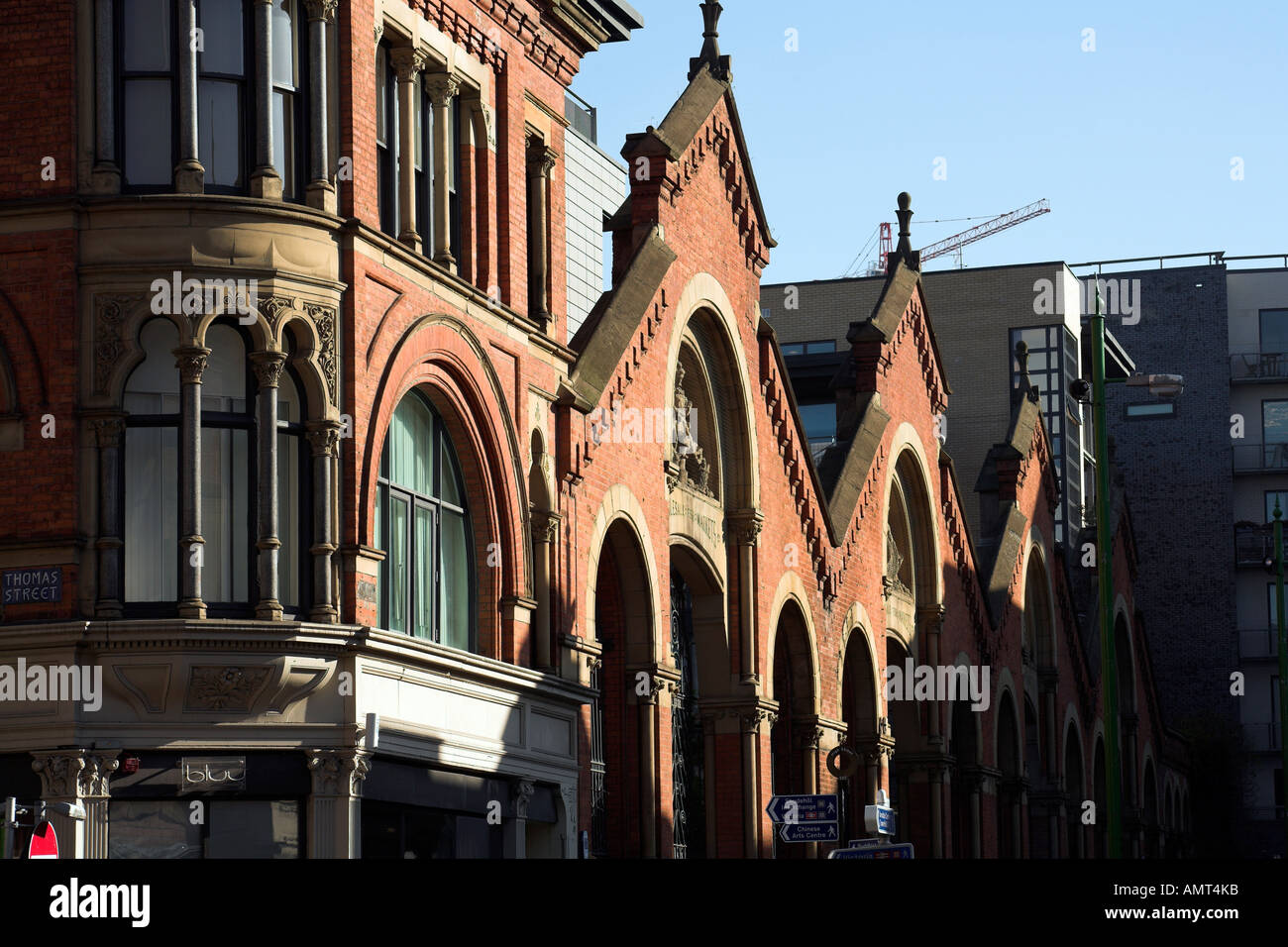 View of the pointed gables of the former Wholesale Fish Market (contd ...
