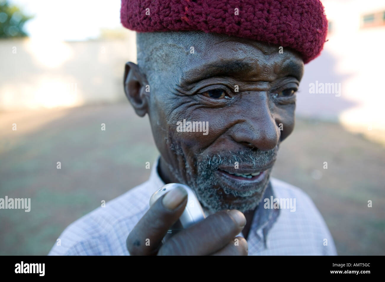 Villager cell phone hi-res stock photography and images - Alamy