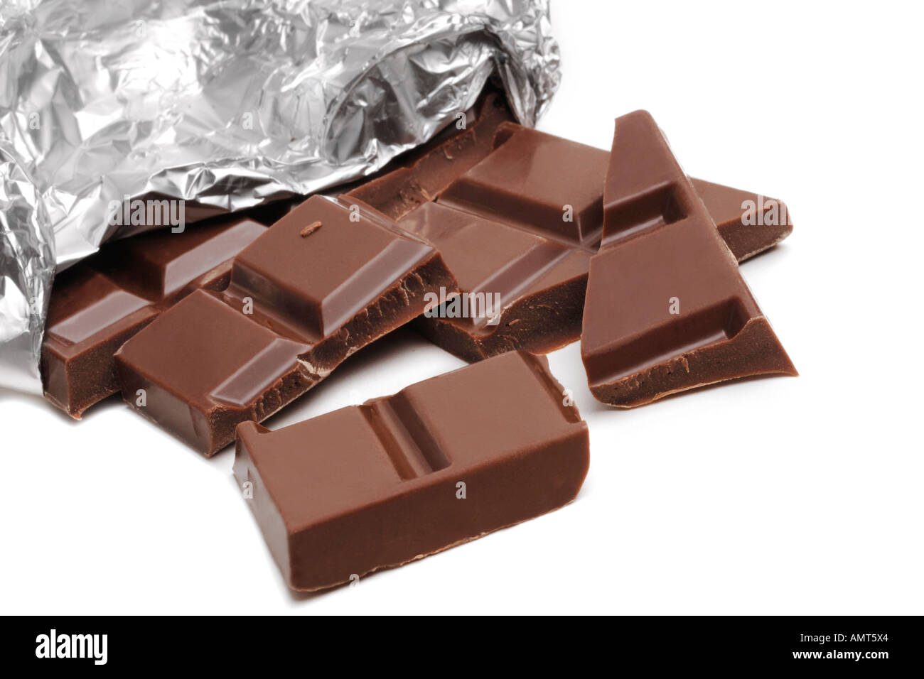 Broken chocolate in wrapper hi-res stock photography and images - Alamy