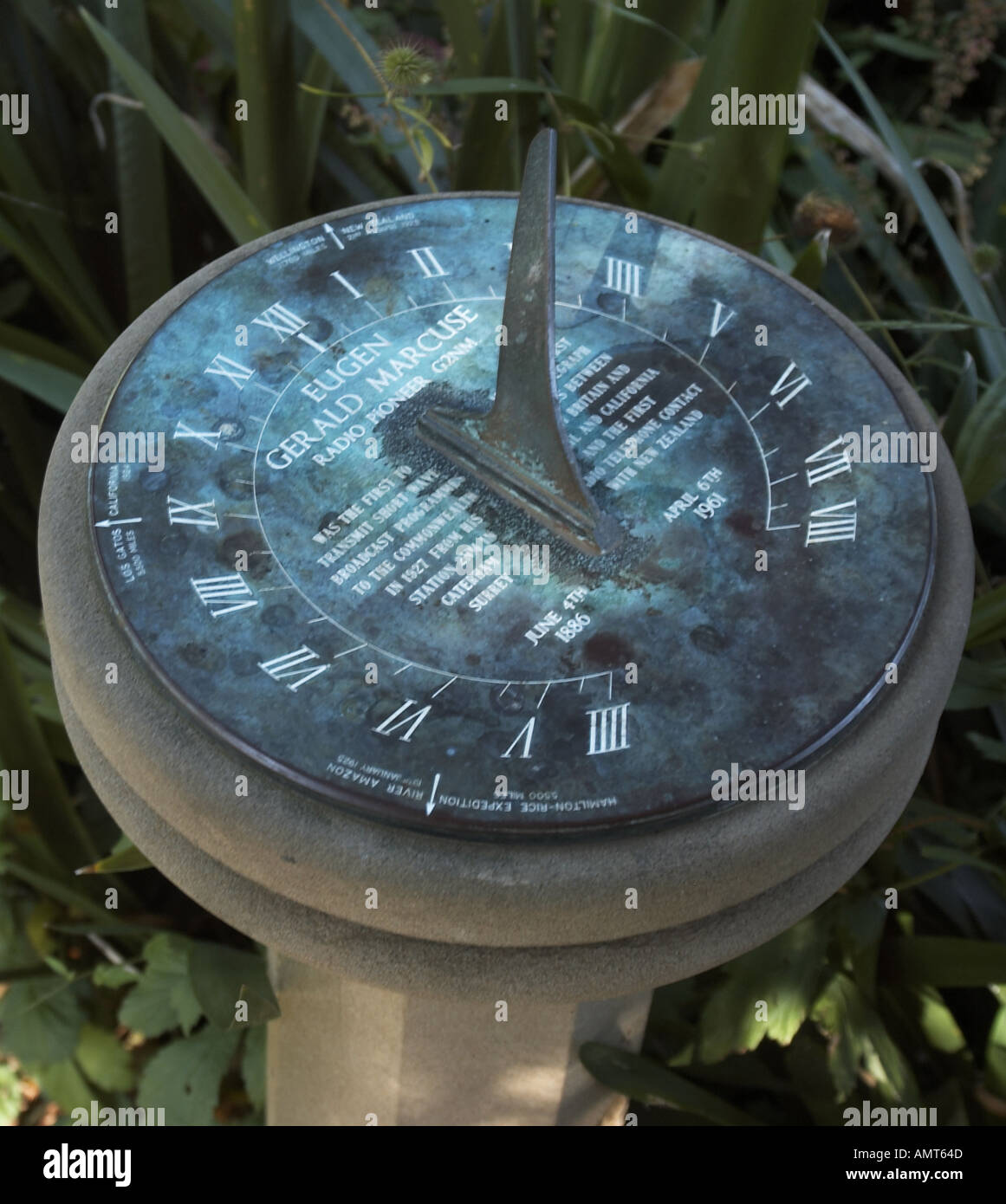 Sundial in churchyard at Bosham Hampshire England UK Great Britain ...