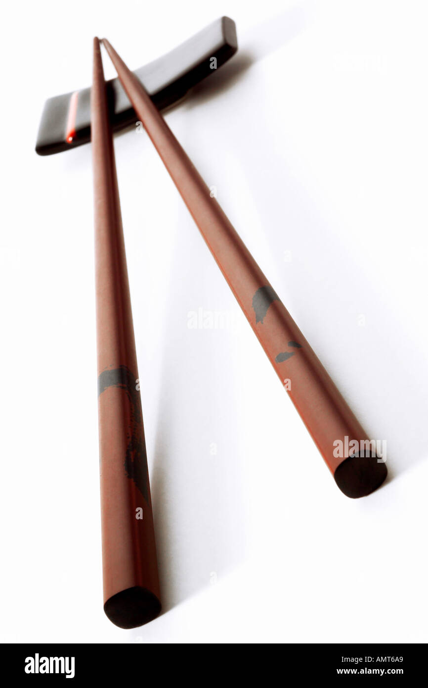 Asian traditional wood chopsticks Cut Out Stock Images & Pictures - Alamy