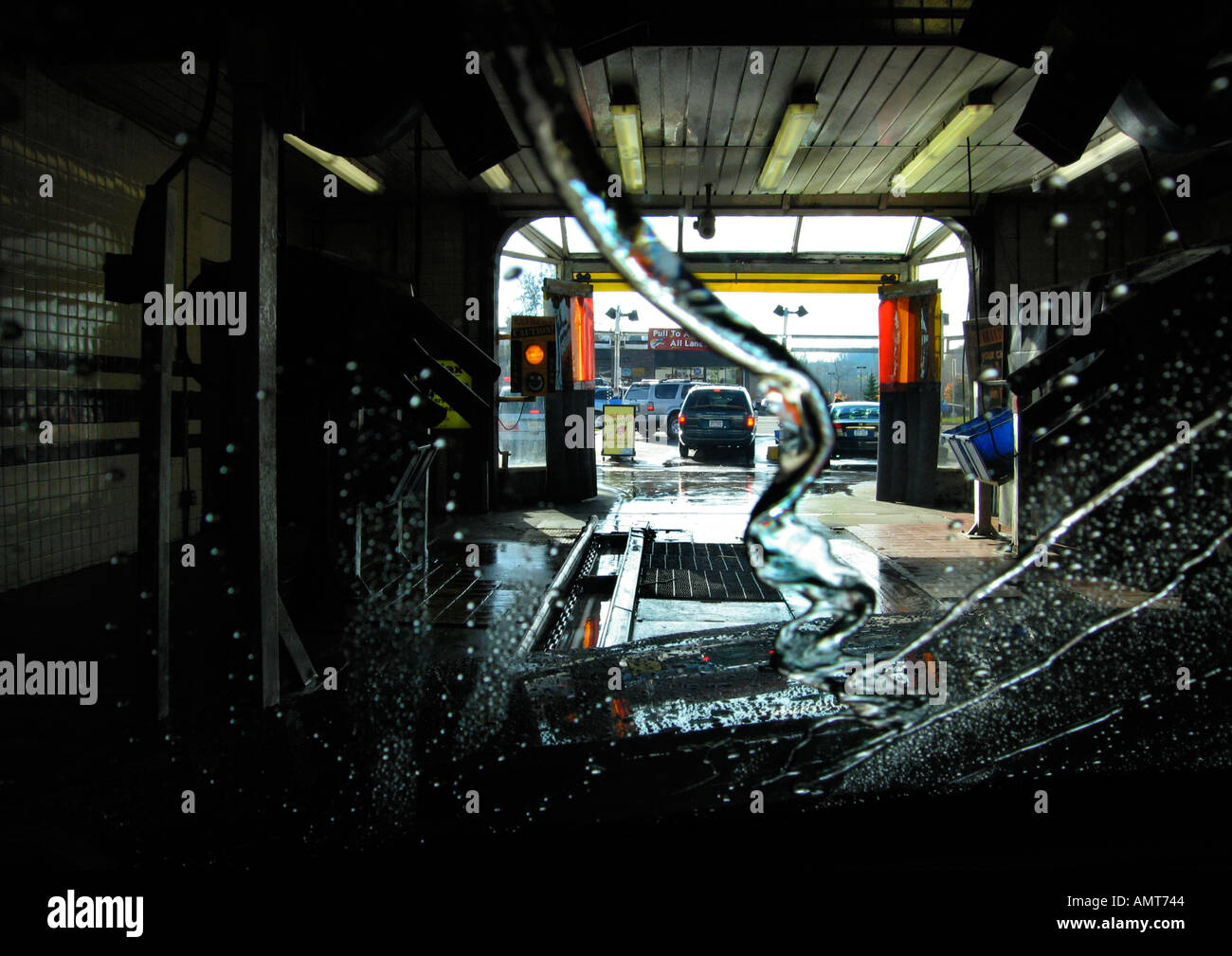 Automatic car wash Stock Photo - Alamy