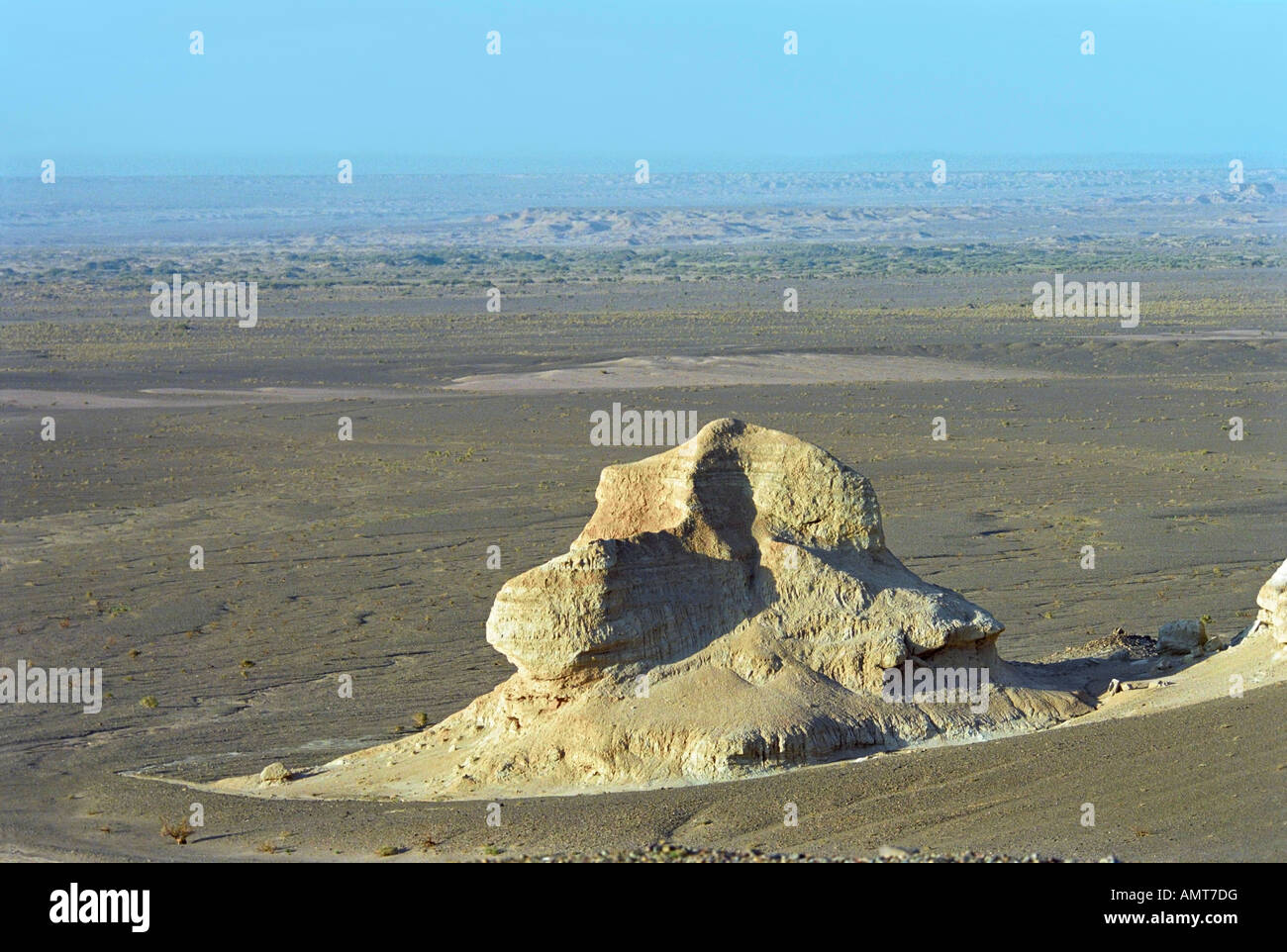 Erosion formations of light sedimentary minerals. Western part of the ...