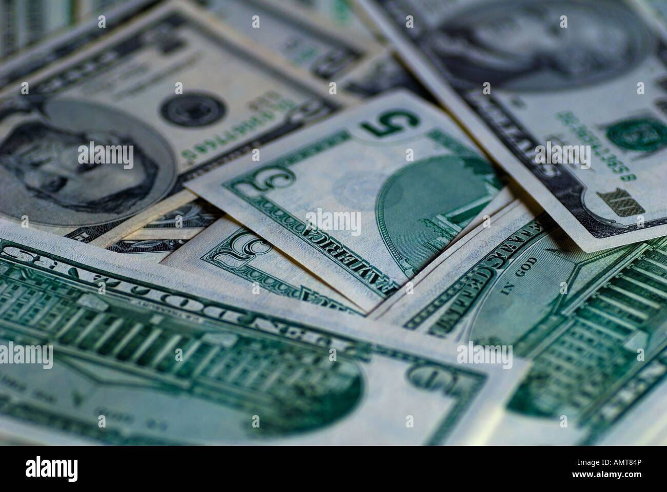 A Pile of US Dollar Bills Stock Photo - Alamy