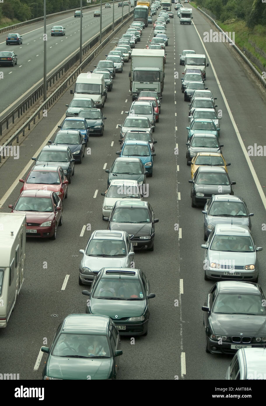 traffic jam on a motorway Stock Photo - Alamy