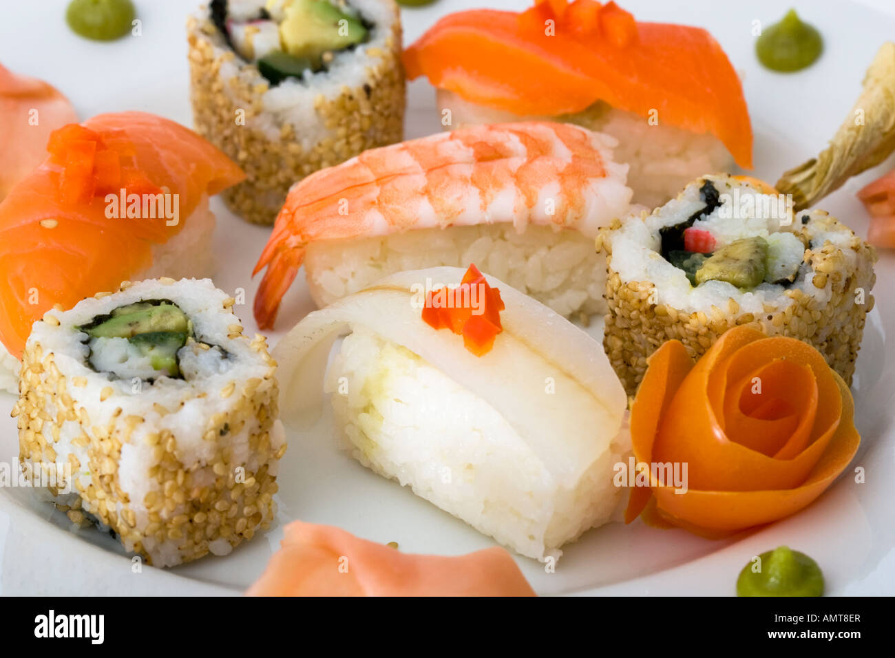 Selection of sushi Stock Photo - Alamy