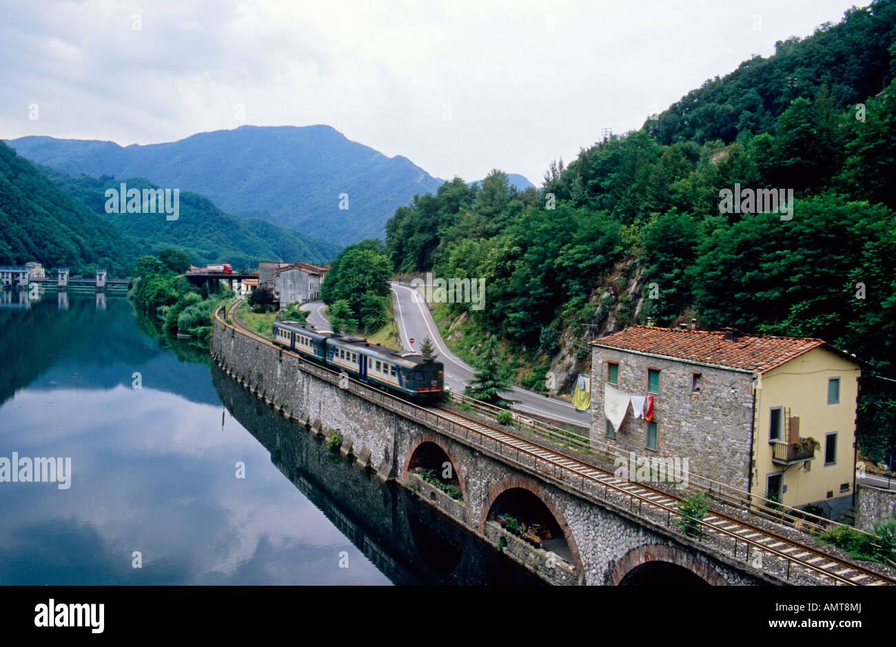 River serchio train hi-res stock photography and images - Alamy