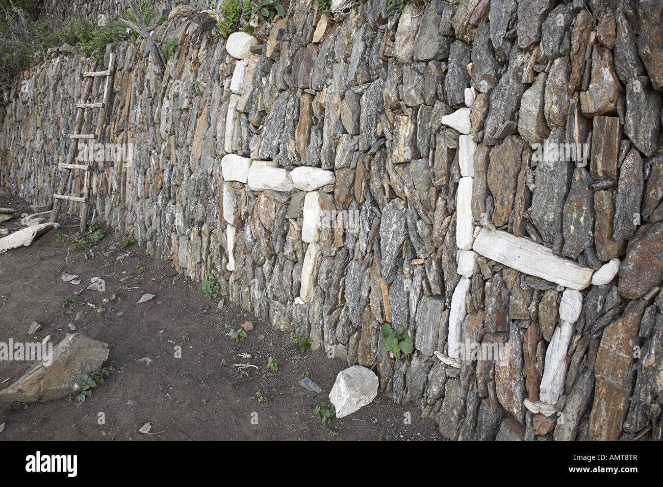Remote Incan ruins of Choquequirao in the Peruvian Andes Stock Photo ...