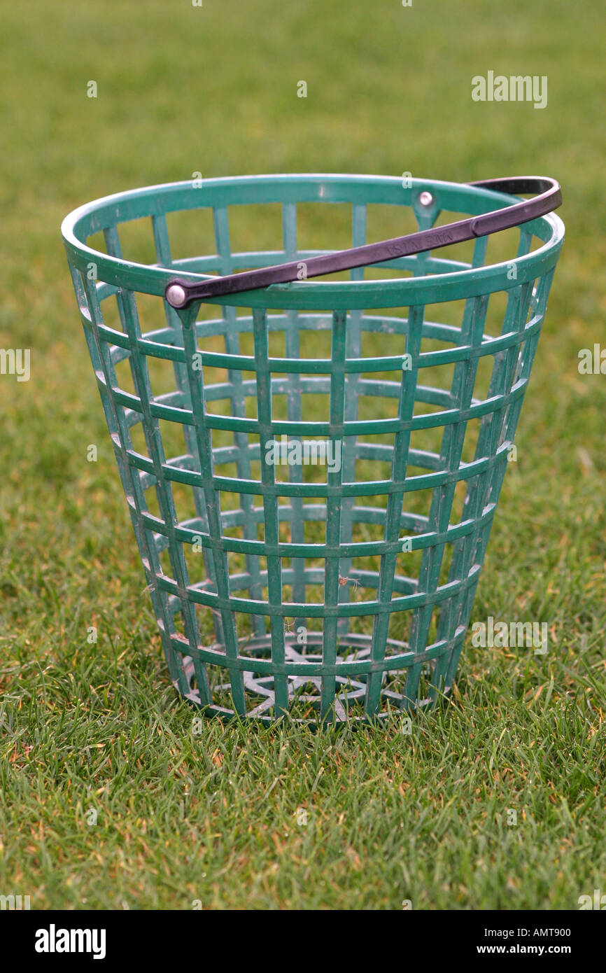 A empty golf ball basket Stock Photo - Alamy