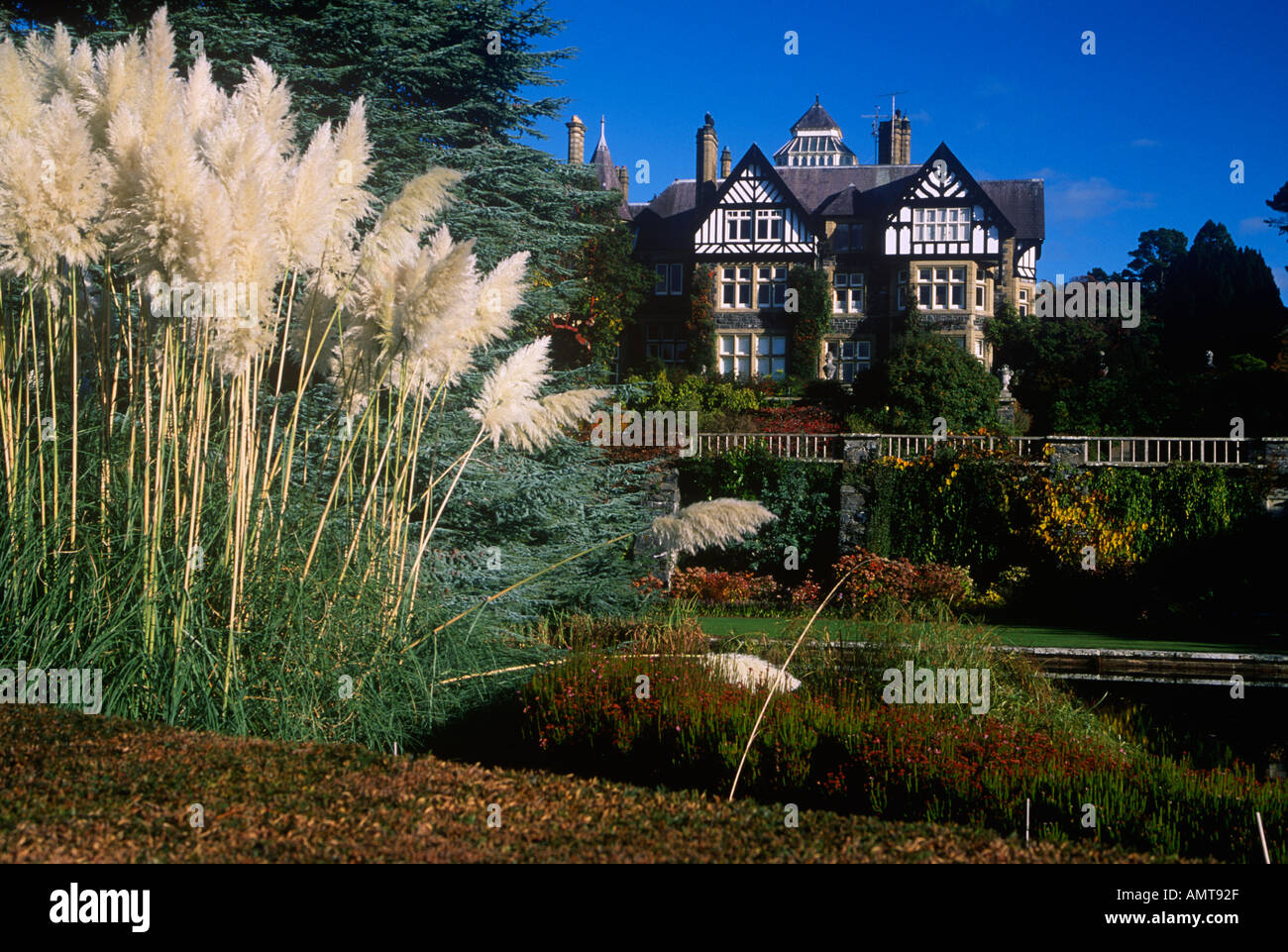 Bodnant Hall in Autumn Bodnant Gardens Conwy North West Wales Stock ...