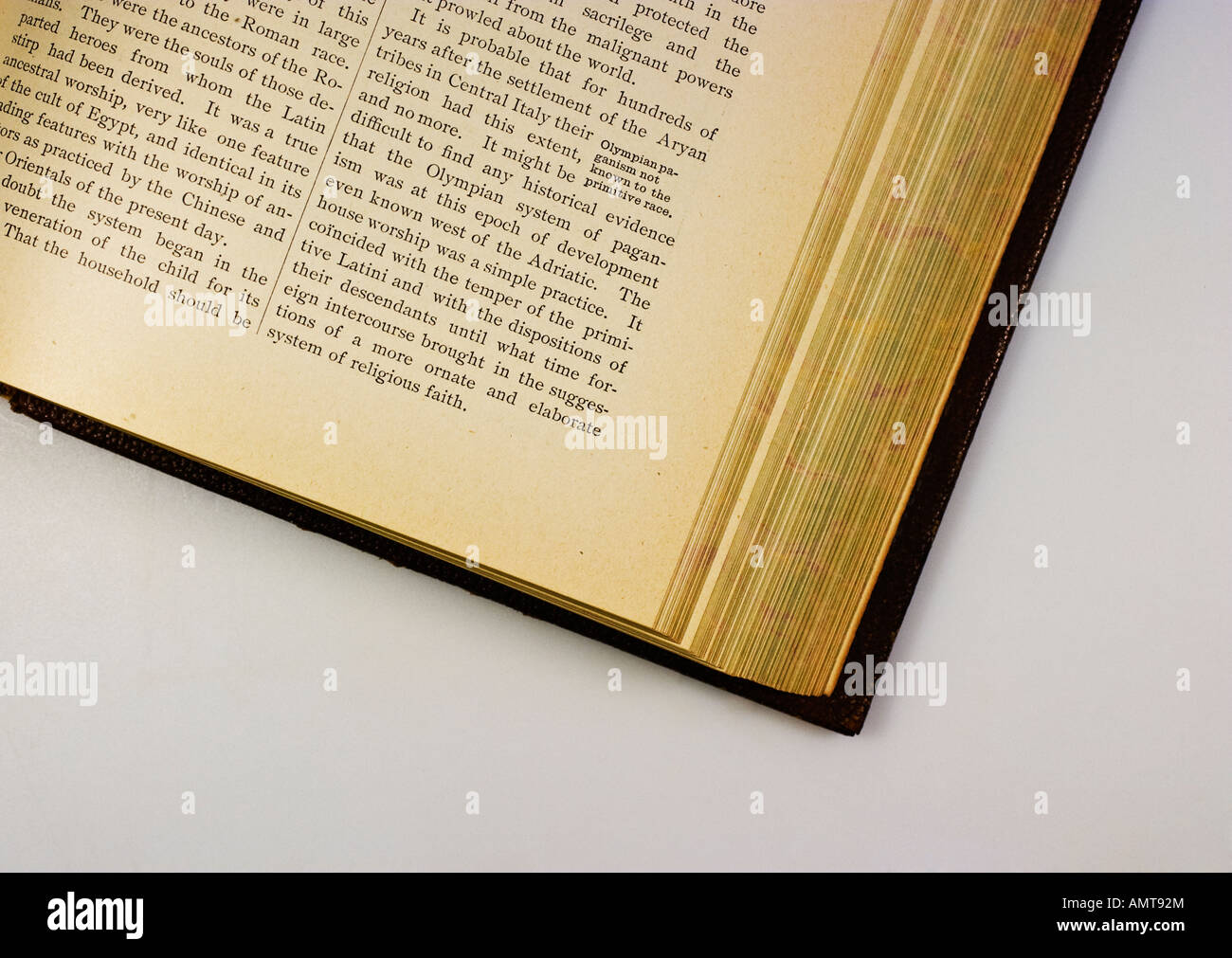 page of open book Stock Photo - Alamy