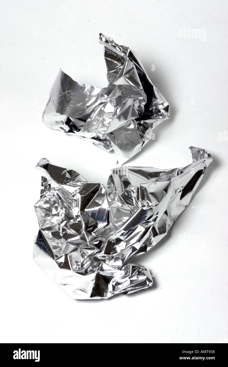 Aluminium foil for recycling Stock Photo - Alamy