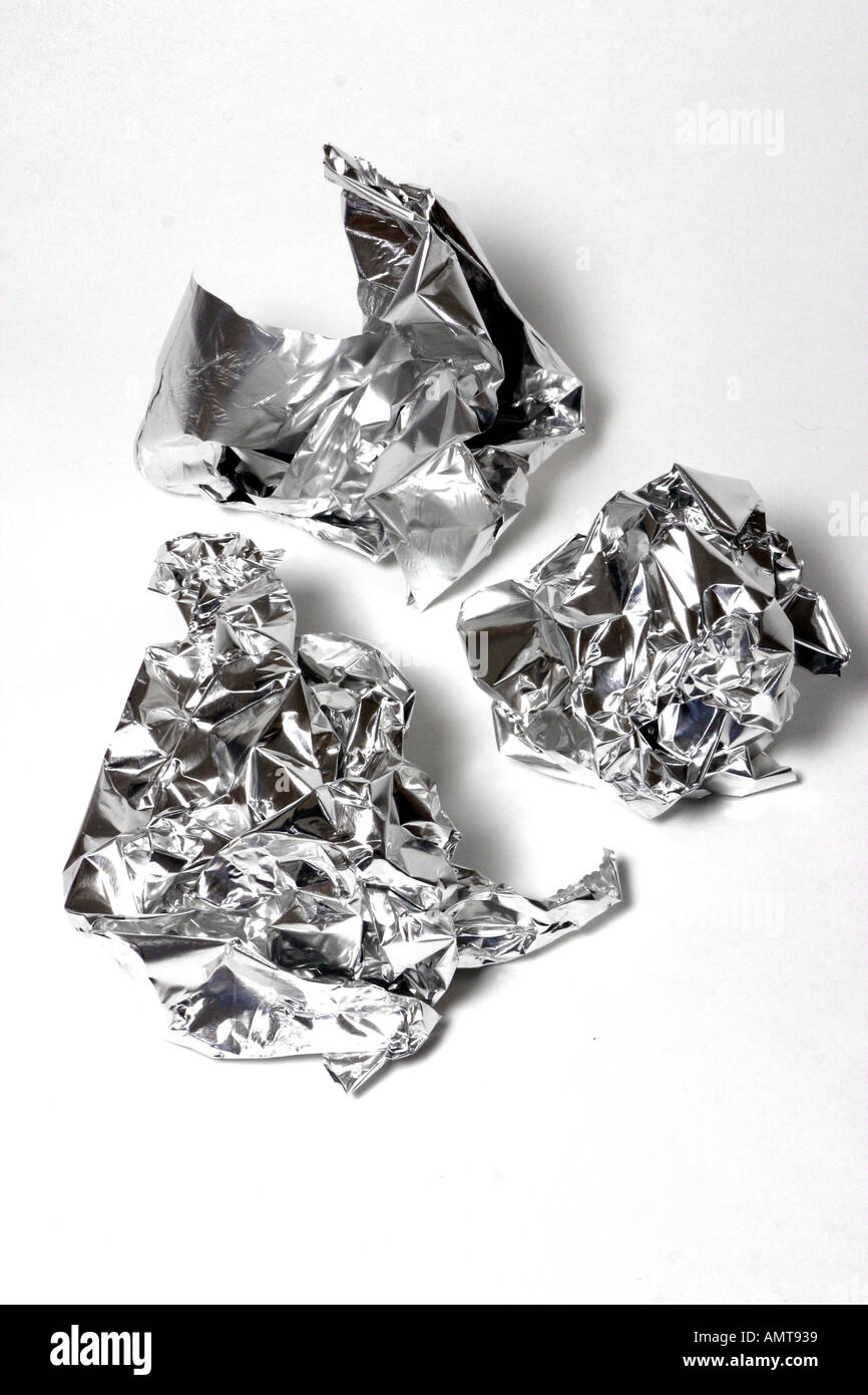 Aluminium foil for recycling Stock Photo - Alamy