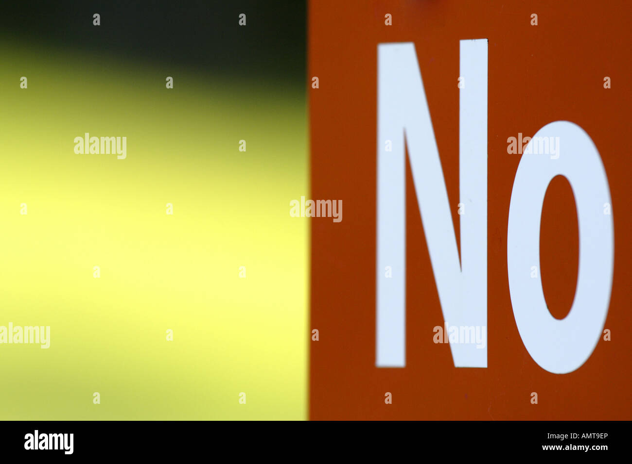 Red 'NO' Sign Stock Photo - Alamy