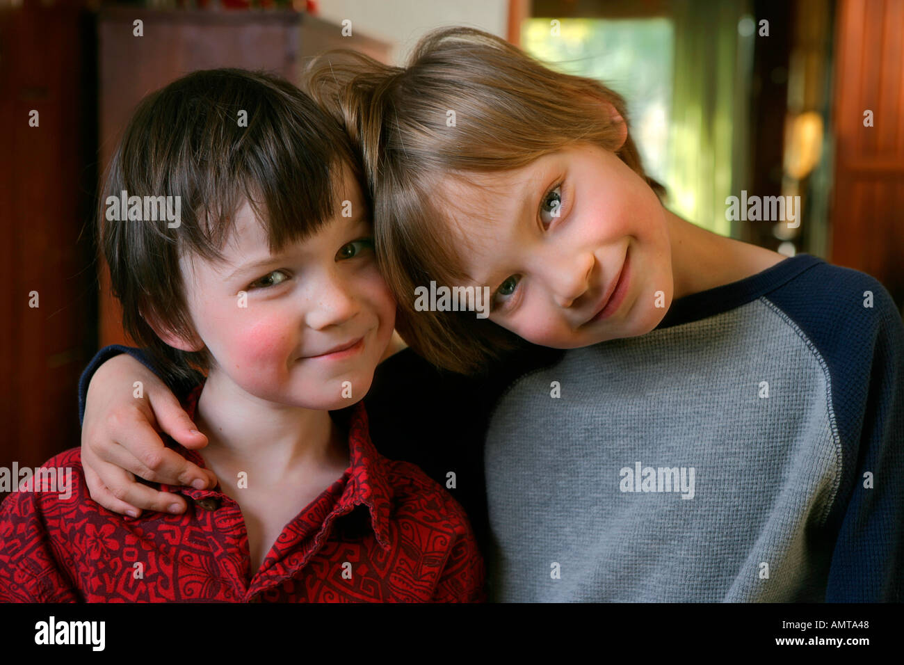Two brothers playing together Stock Photo - Alamy