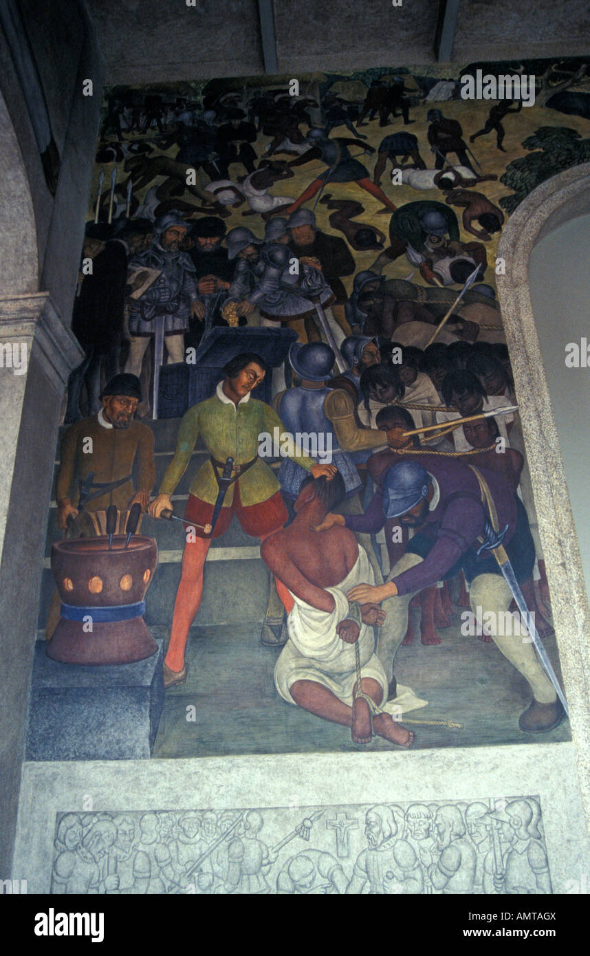Diego rivera mural cortez palacio hi-res stock photography and images ...