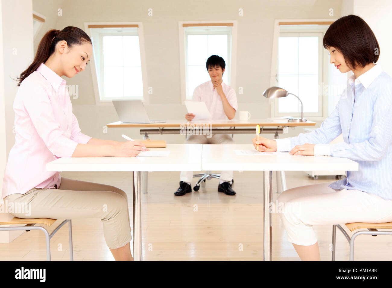 Image of Japanese office Stock Photo - Alamy