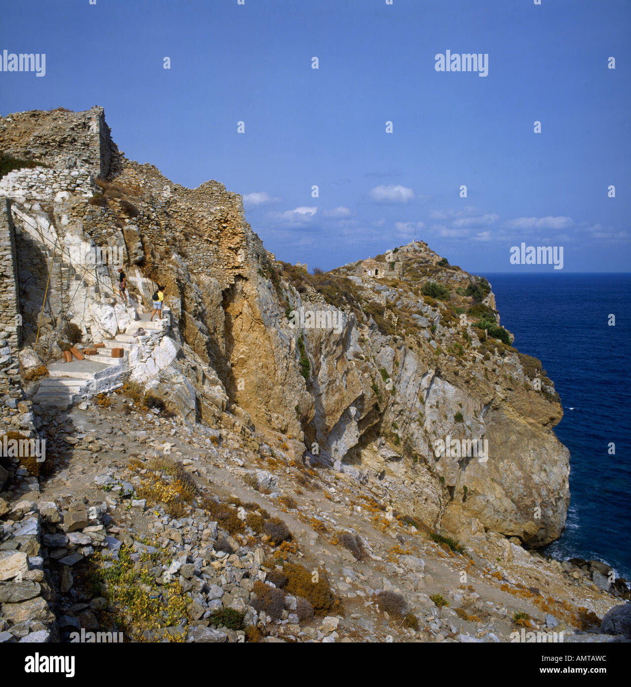 Skiathos kastro fortress hi-res stock photography and images - Alamy