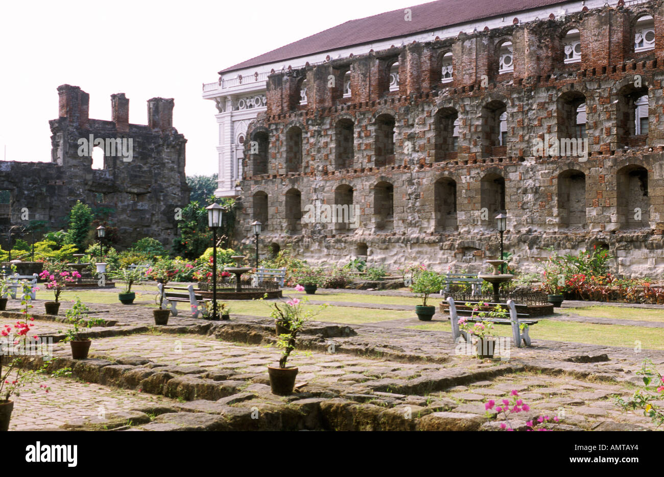 Philippines Manila Intramuros San Agustin Monastery Ruins Stock Photo ...