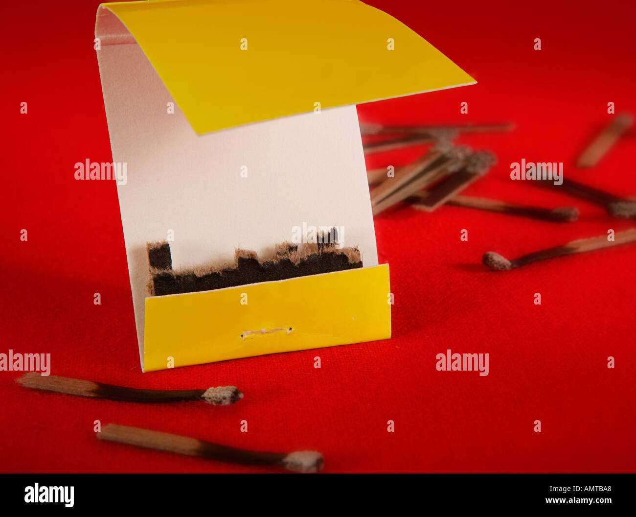 An empty package of paper matches Stock Photo - Alamy