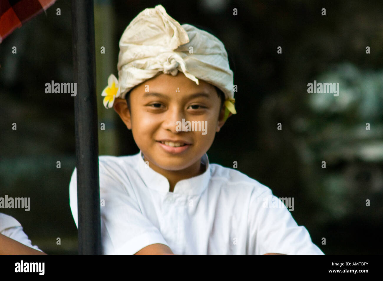 Balinese Boy Ubud Bali Indonesia Stock Photo - Alamy