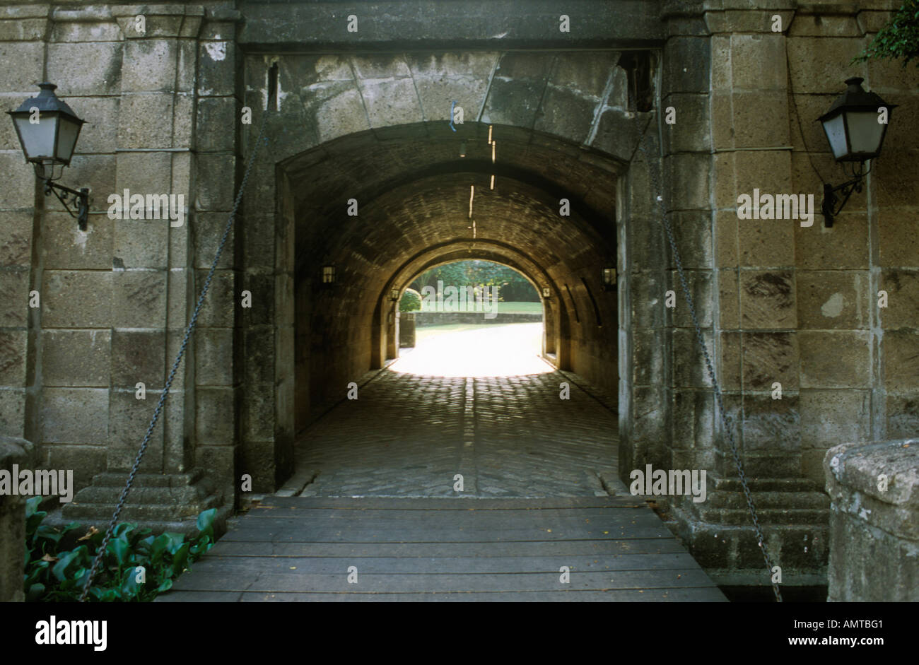 Philippines Manila Intramuros Old Medieval Wall Gateway Stock Photo - Alamy