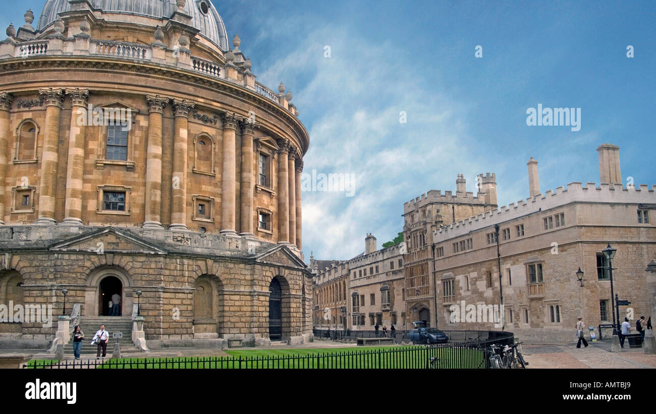 OXFORD The Radcliffe Camera library left and Brasenose College right ...