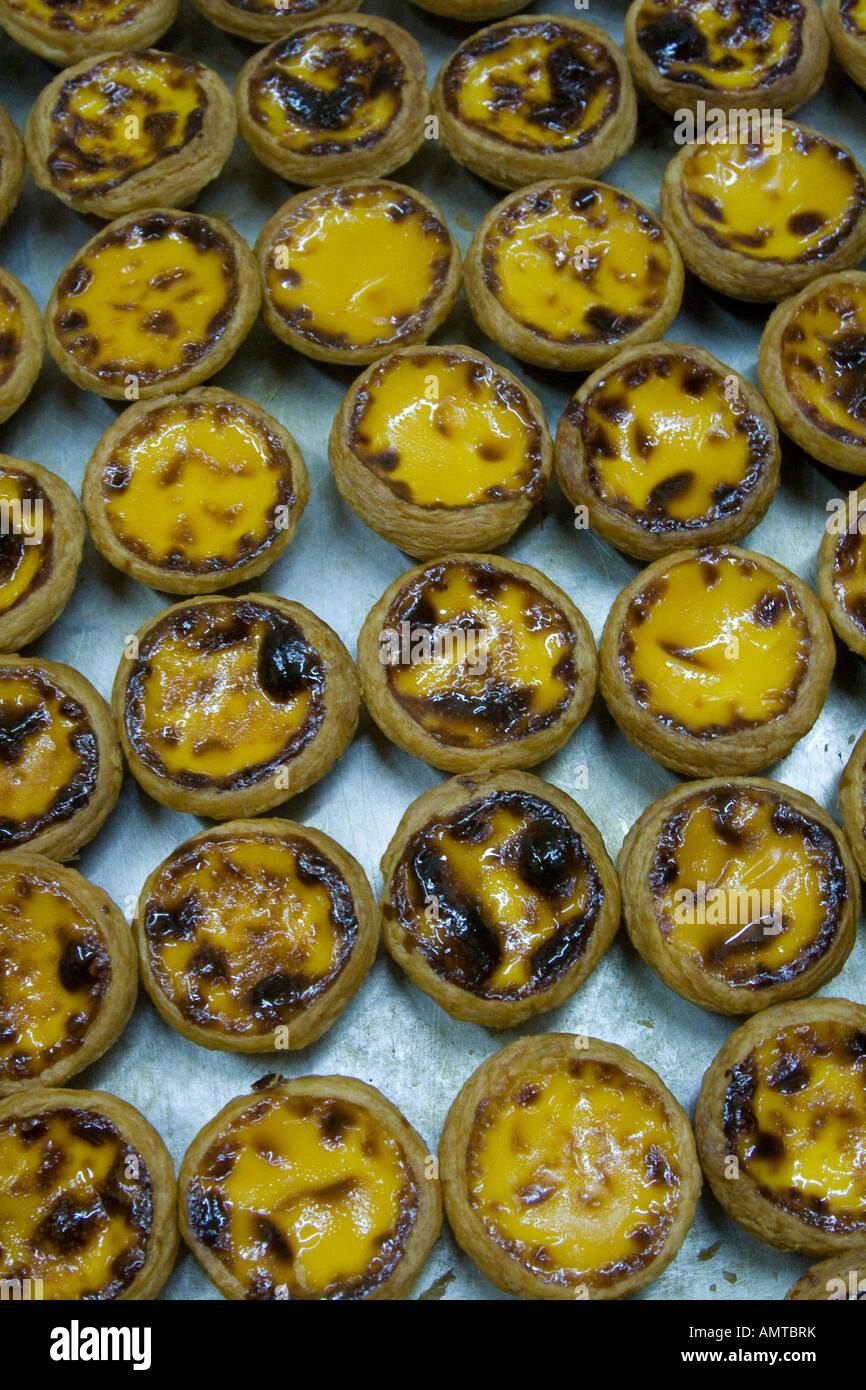 Egg Tarts at the Famous Lord Stows Bakery Coloane Macau Stock Photo - Alamy