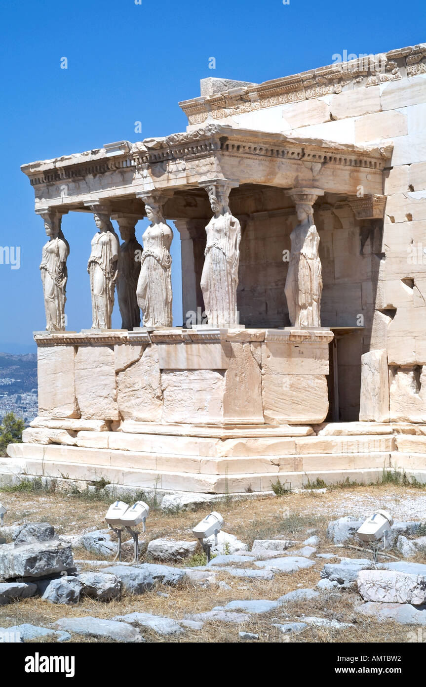 The Caryatids at Erechtheion Stock Photo - Alamy