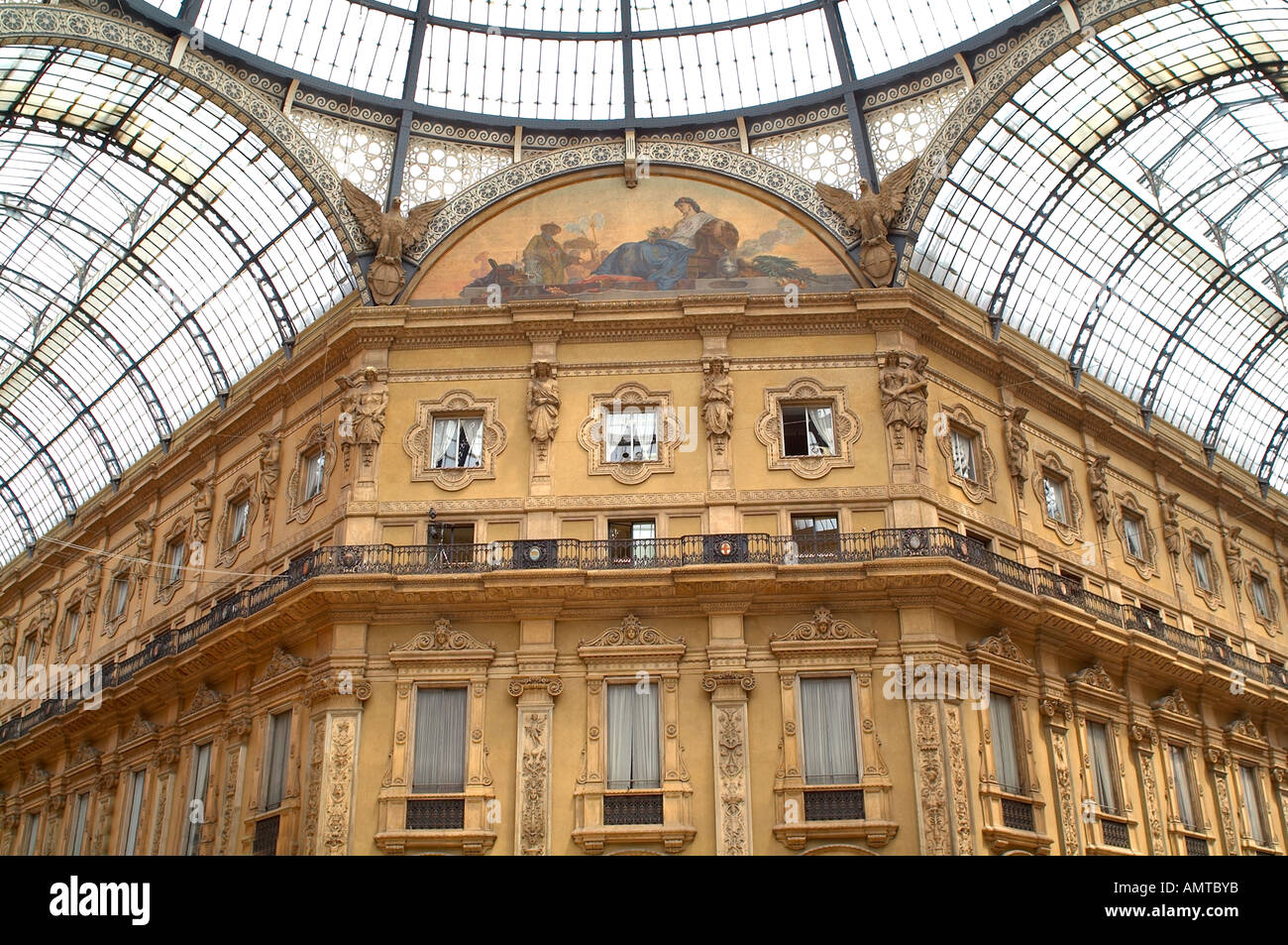 Galleria Vittorio Emanuele II Milan Italy Stock Photo - Alamy
