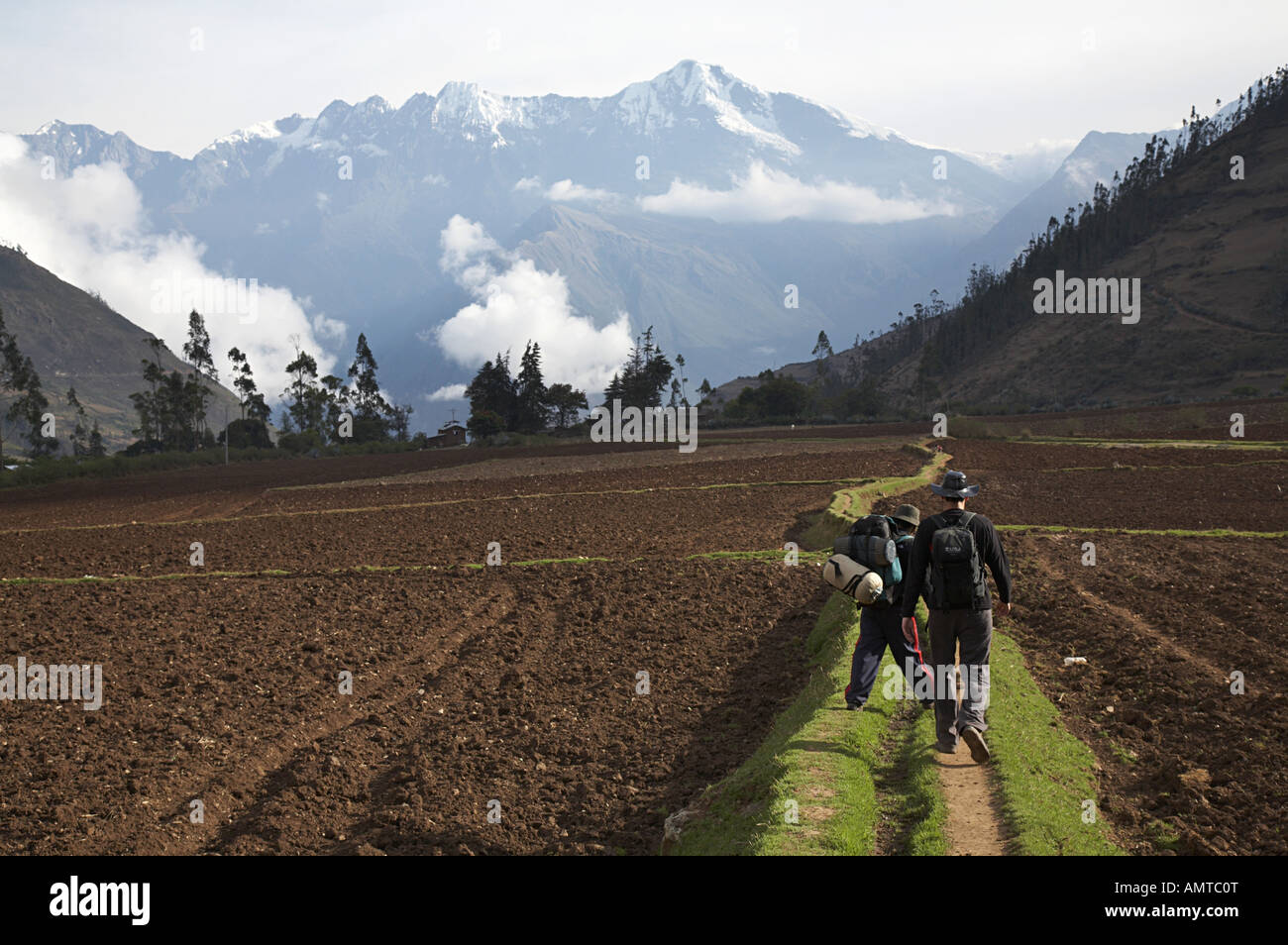 Beginning of the Trek to the remote Incan ruins of Choquequirao in the ...