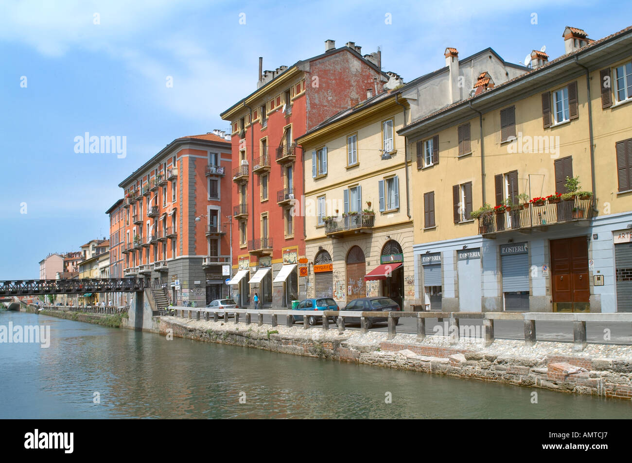Milan, Naviglio, Canale Grande Stock Photo - Alamy