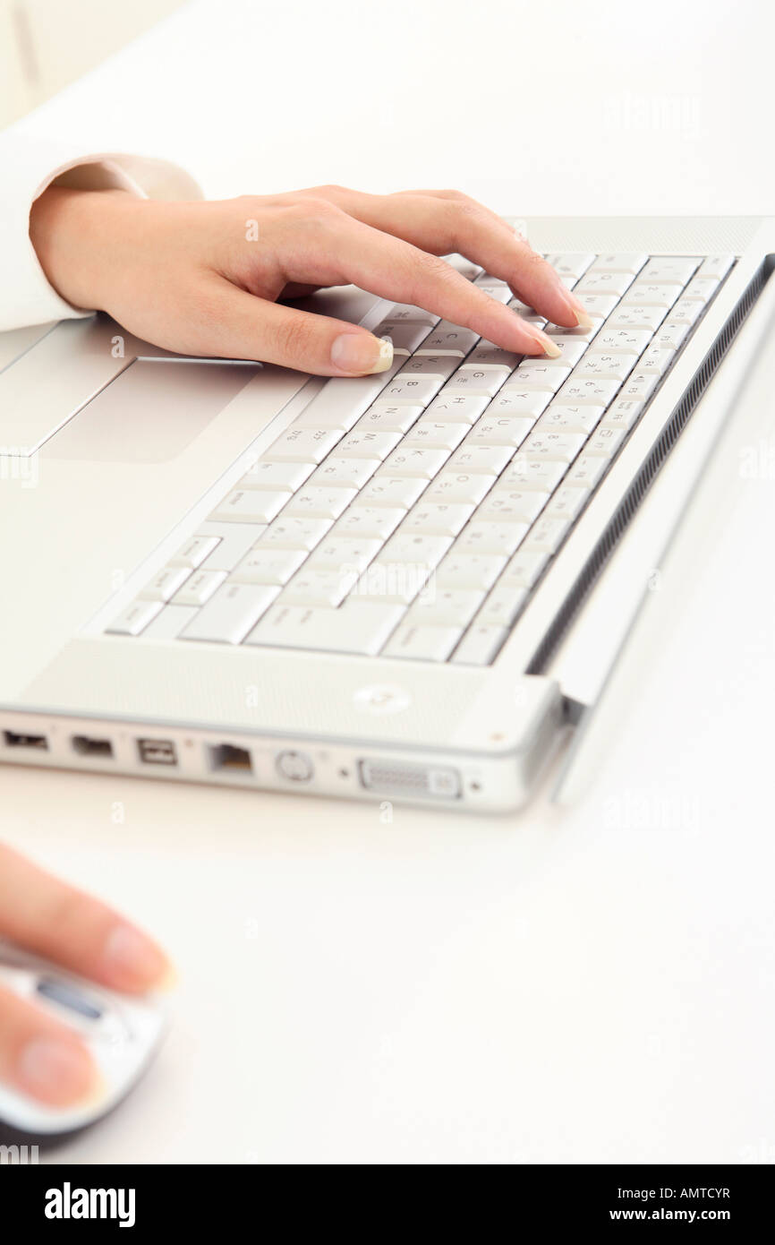 Hand of office lady Stock Photo - Alamy