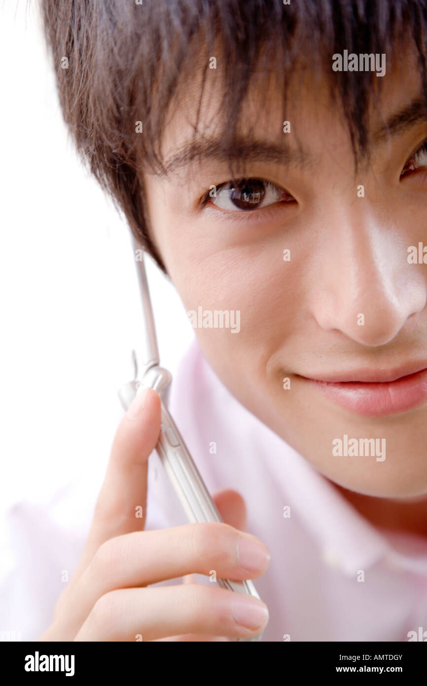 Smiling Japanese man Stock Photo - Alamy