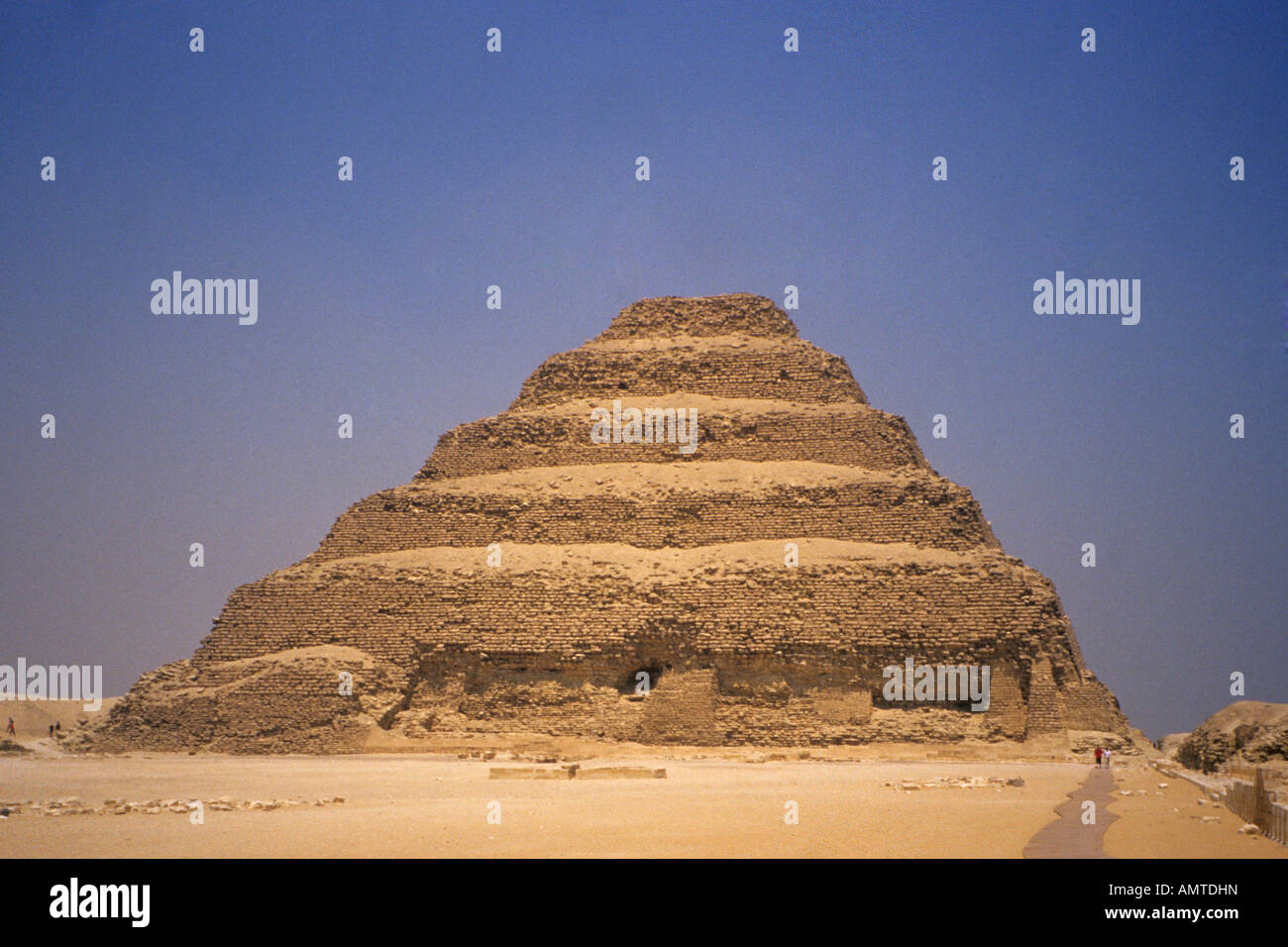 Djoser's Pyramid, the world's oldest standing hewn-stone step pyramid ...
