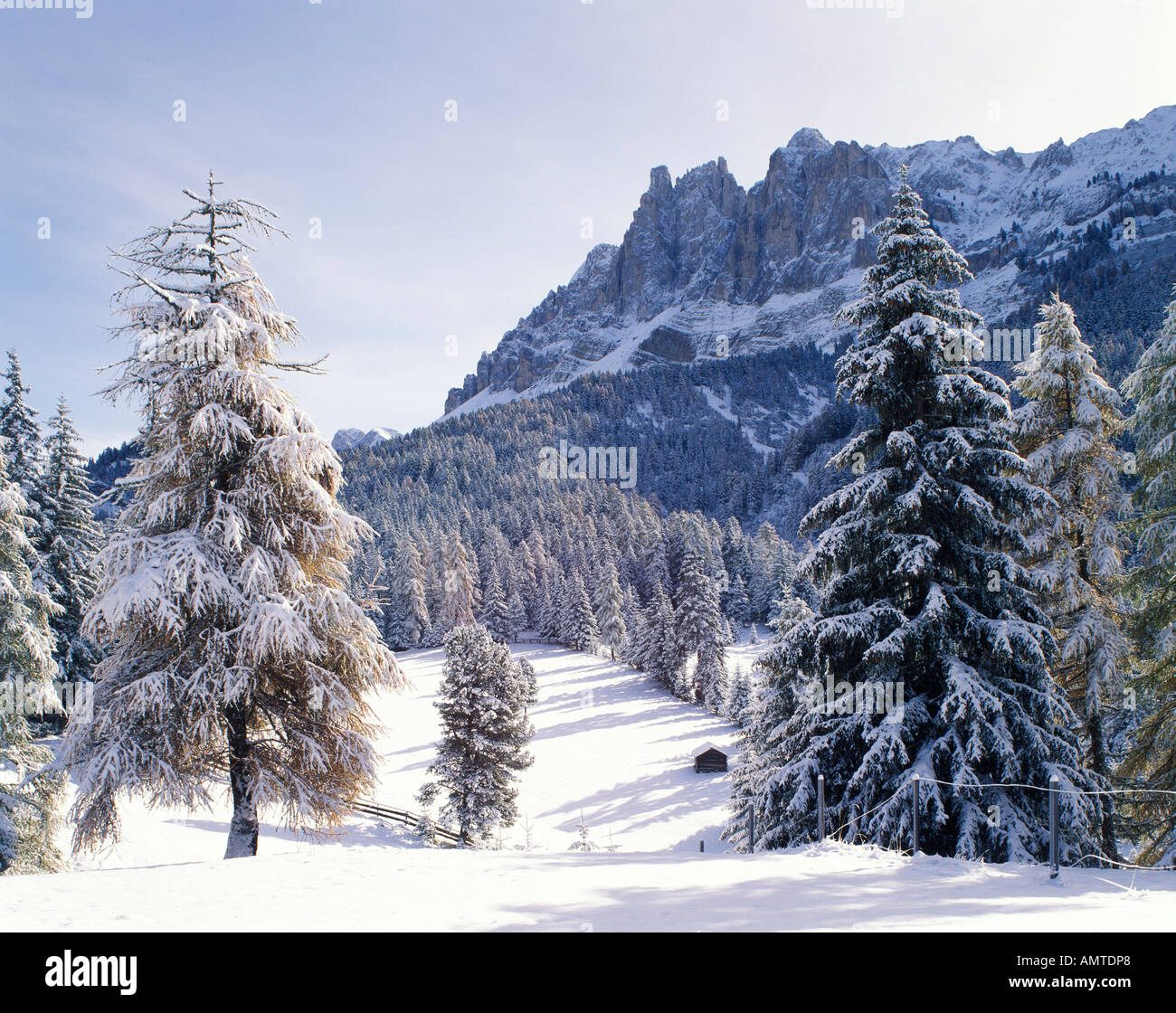 Peitlerkofel valley of Villnöß Villnoess South Tyrol Italy Italia Stock ...