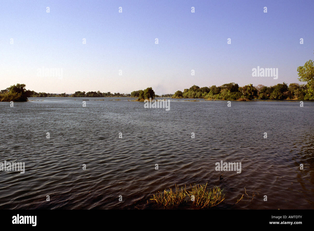 The Zambezi River above the Victoria Falls Stock Photo - Alamy